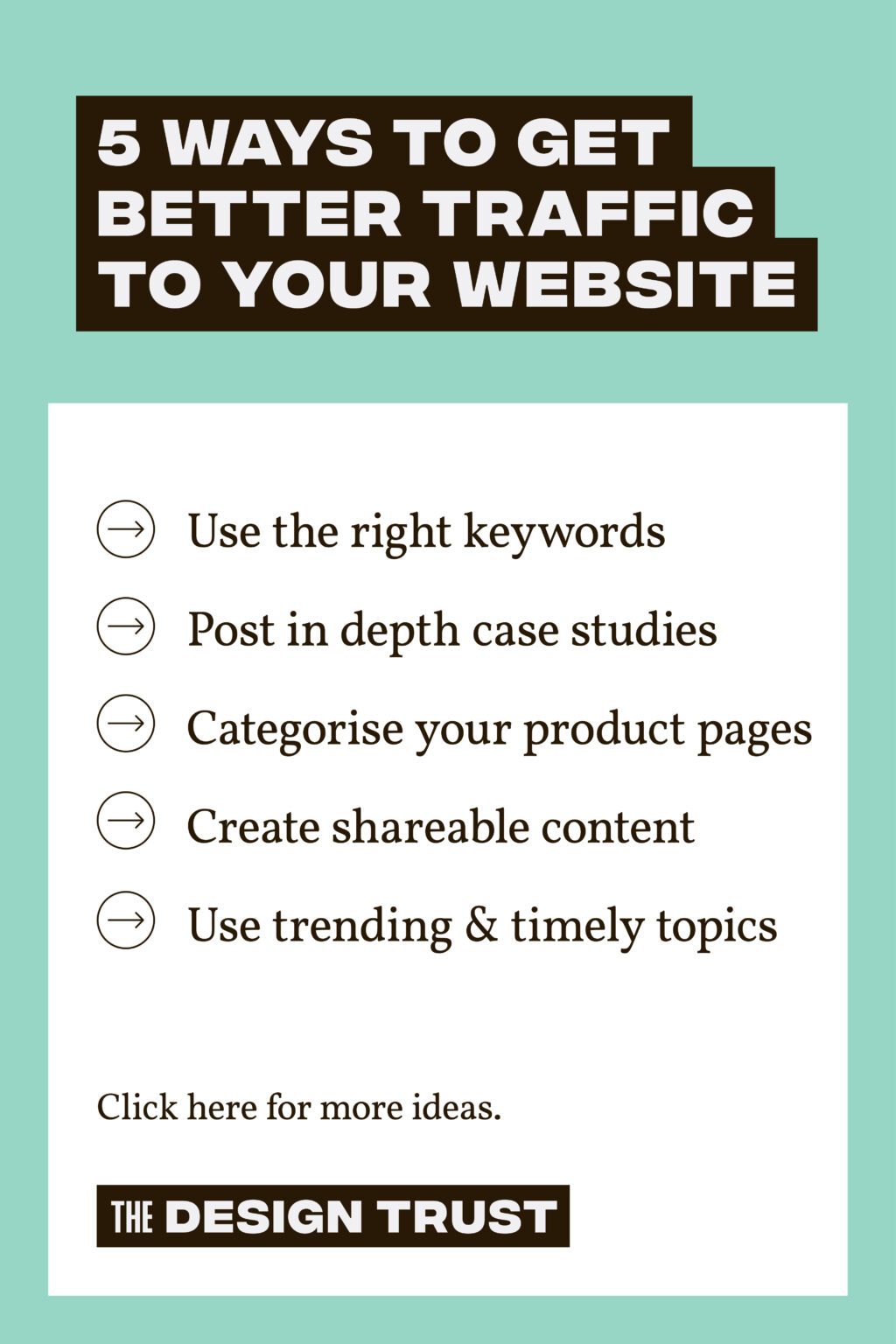 10 ways to get better traffic to your creative business website - The ...