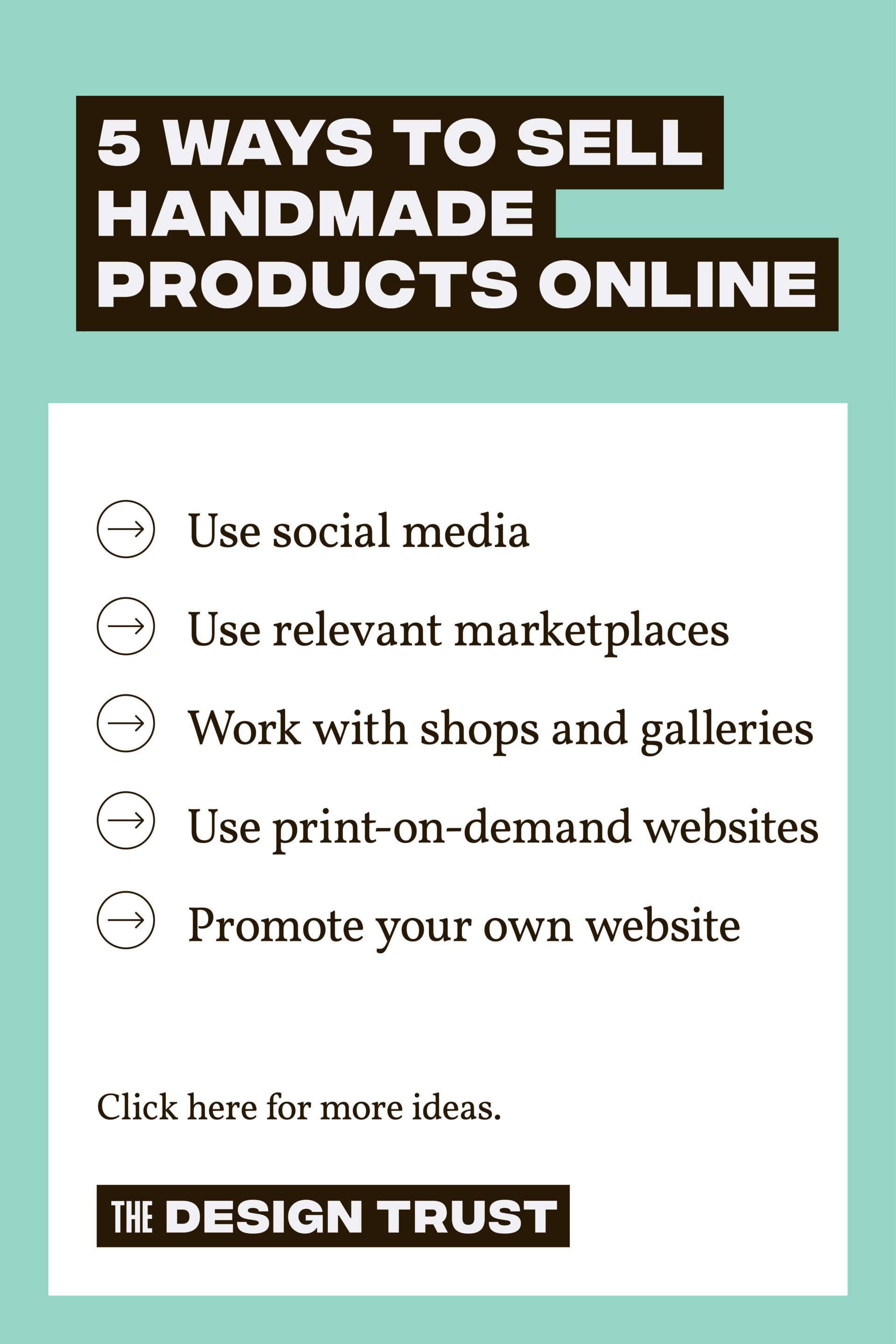 The 5 main options for selling craft and design online - The Design Trust